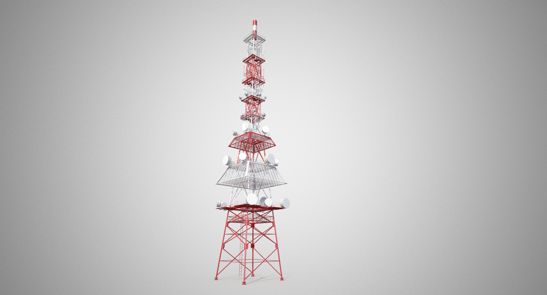 Communication Tower 3d Model