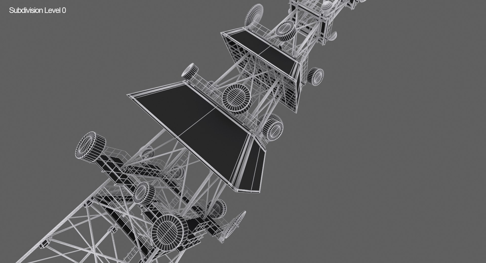 Communication Tower 3d Model
