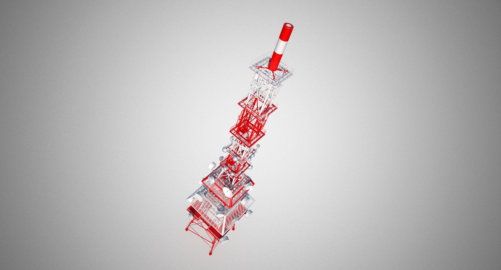 Communication Tower 3d Model