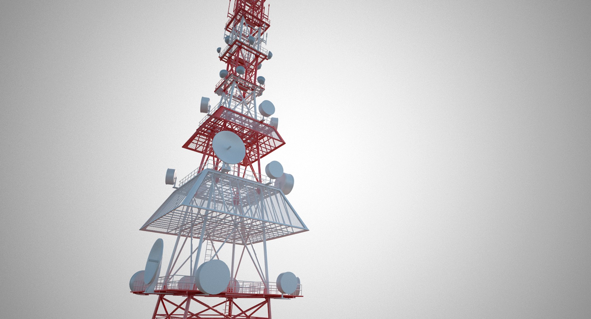 Communication Tower 3d Model