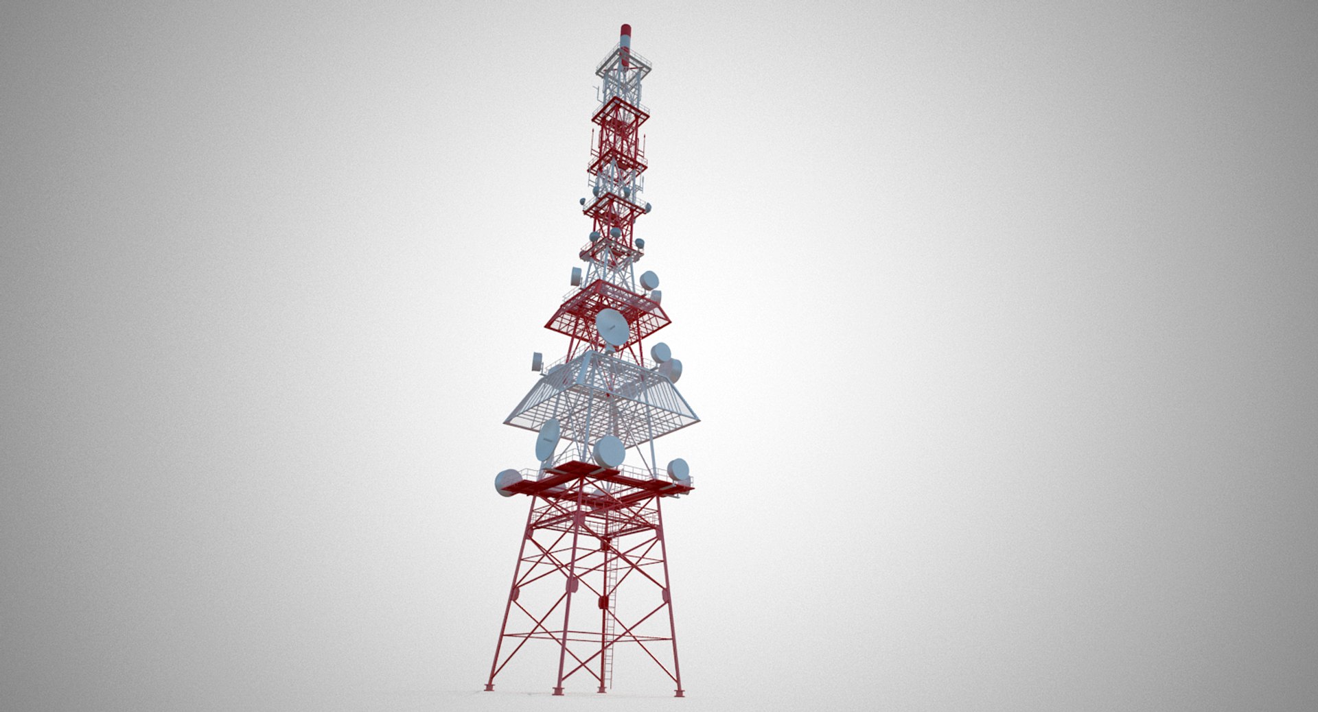 Communication Tower 3d Model