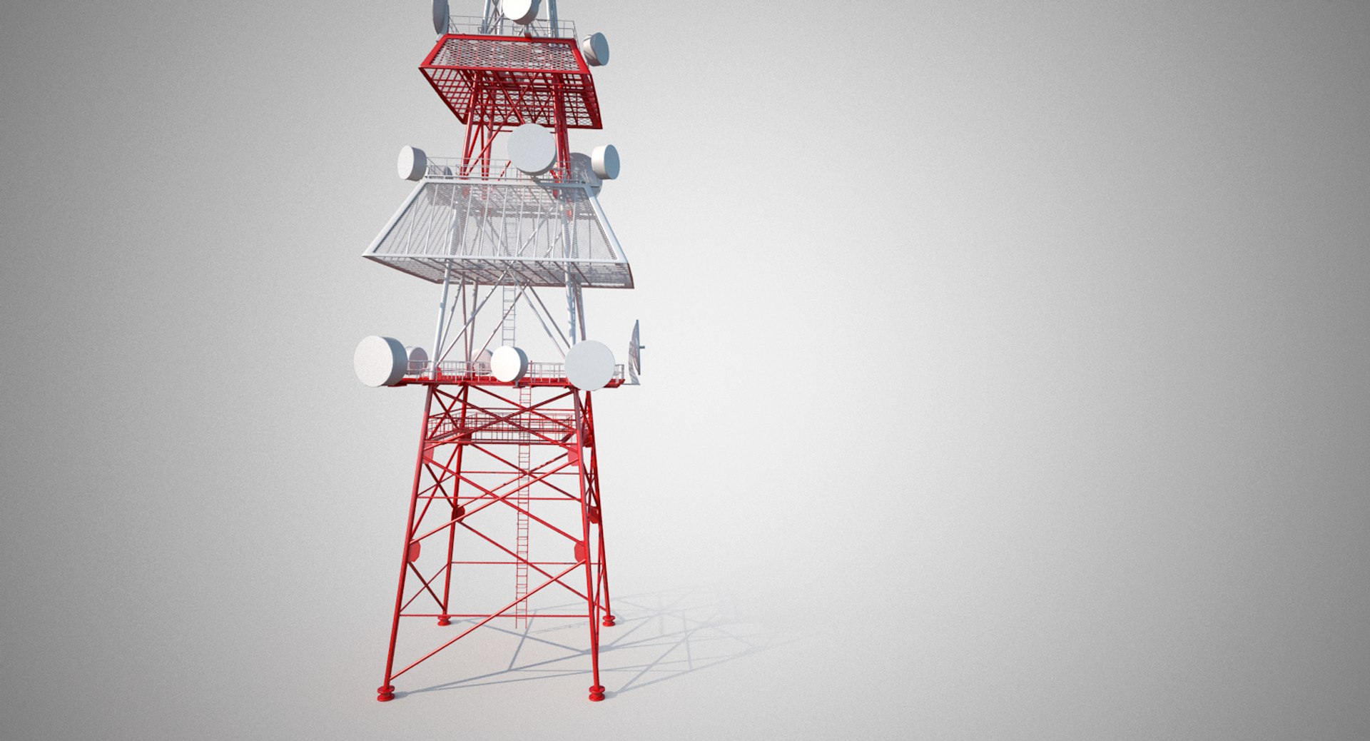 Communication Tower 3d Model