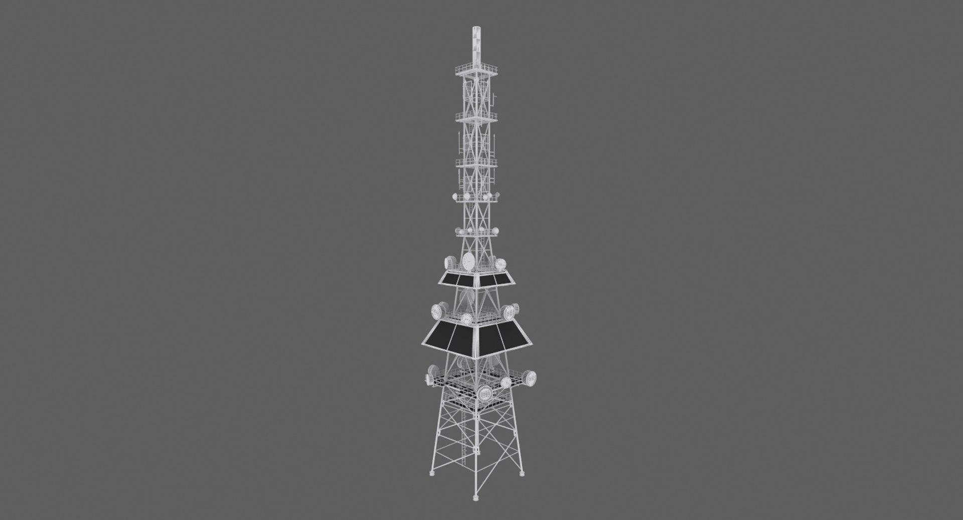 Communication Tower 3d Model
