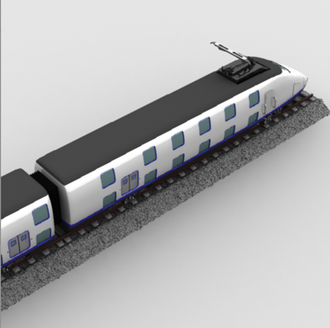 tgv train 3d model