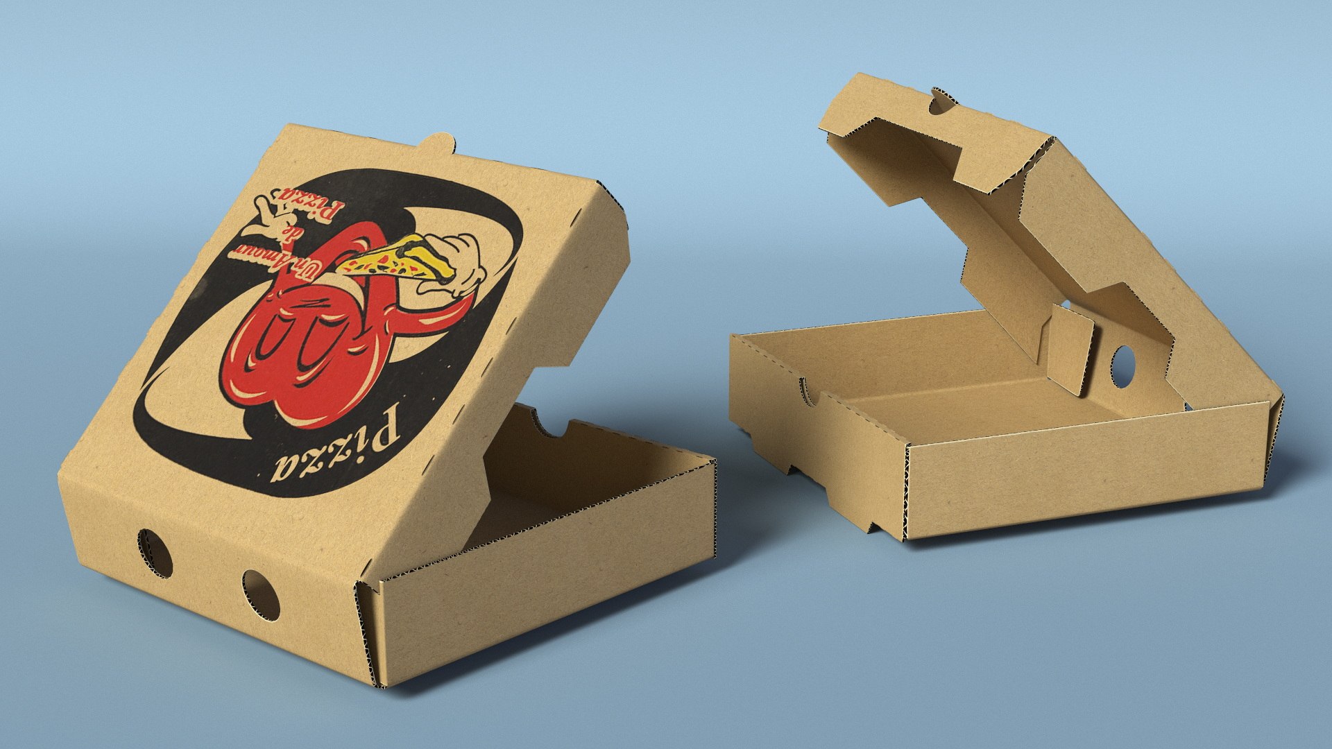 Pizza Takeout Box 3D Model - TurboSquid 2388719