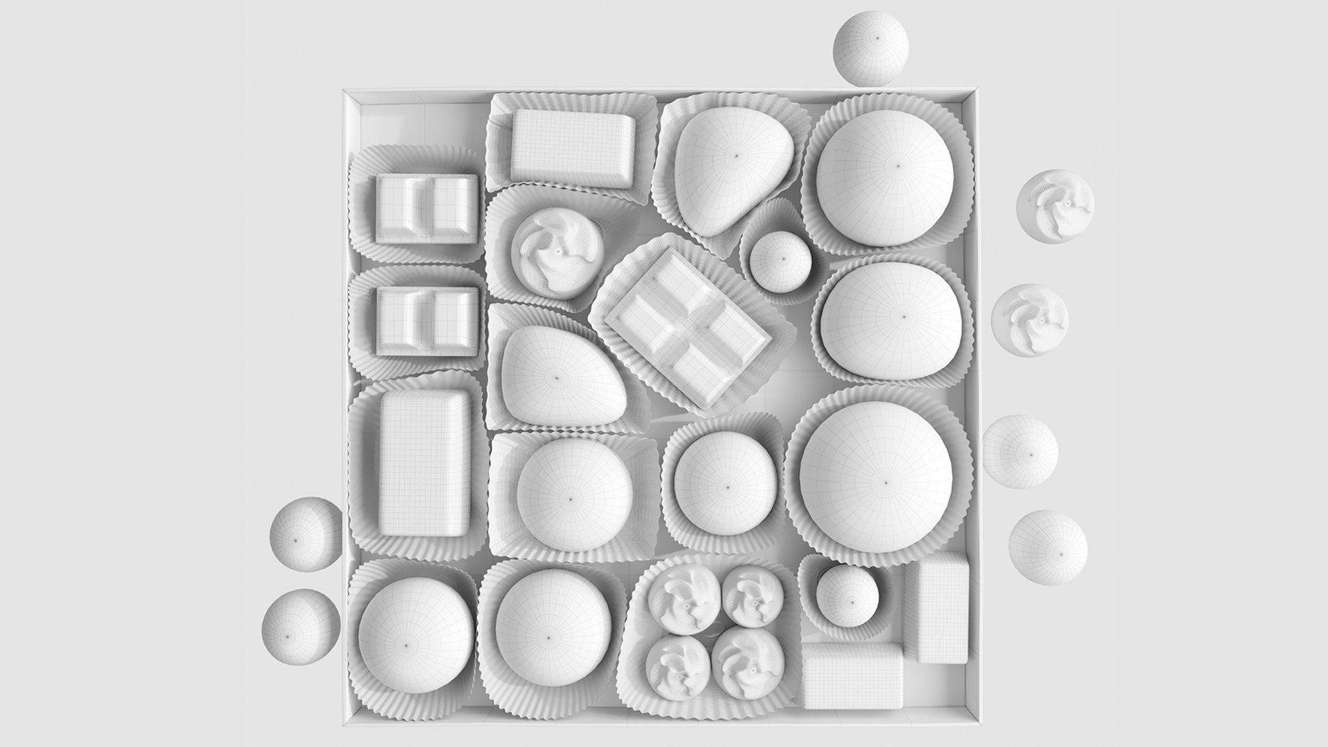 3D Model Candy Box Sweets - TurboSquid 2030893