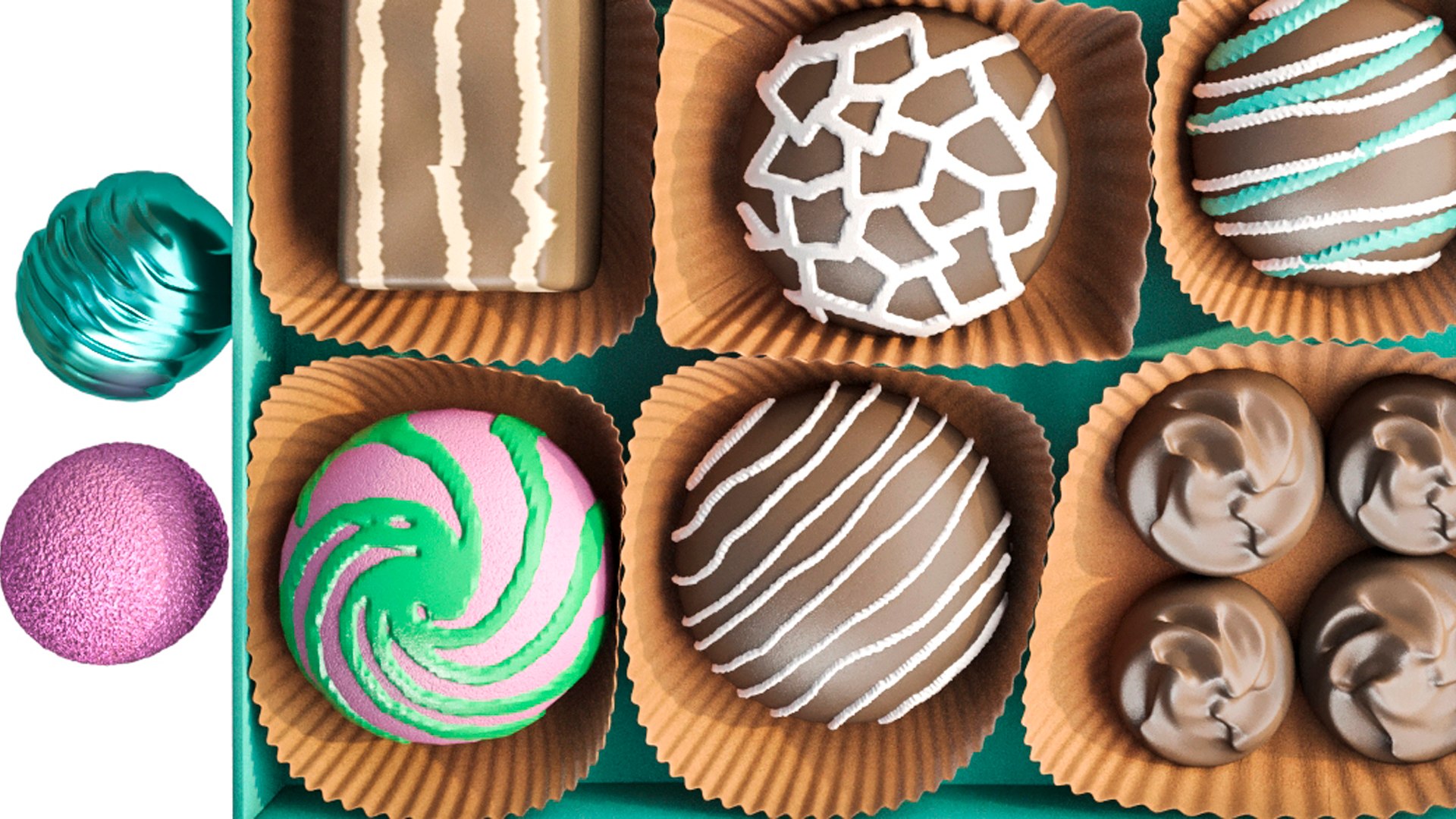 3D Model Candy Box Sweets - TurboSquid 2030893