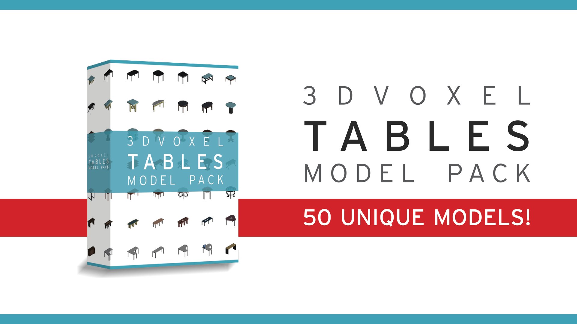 Pack Voxel Tables - 3D Model - TurboSquid 1614837