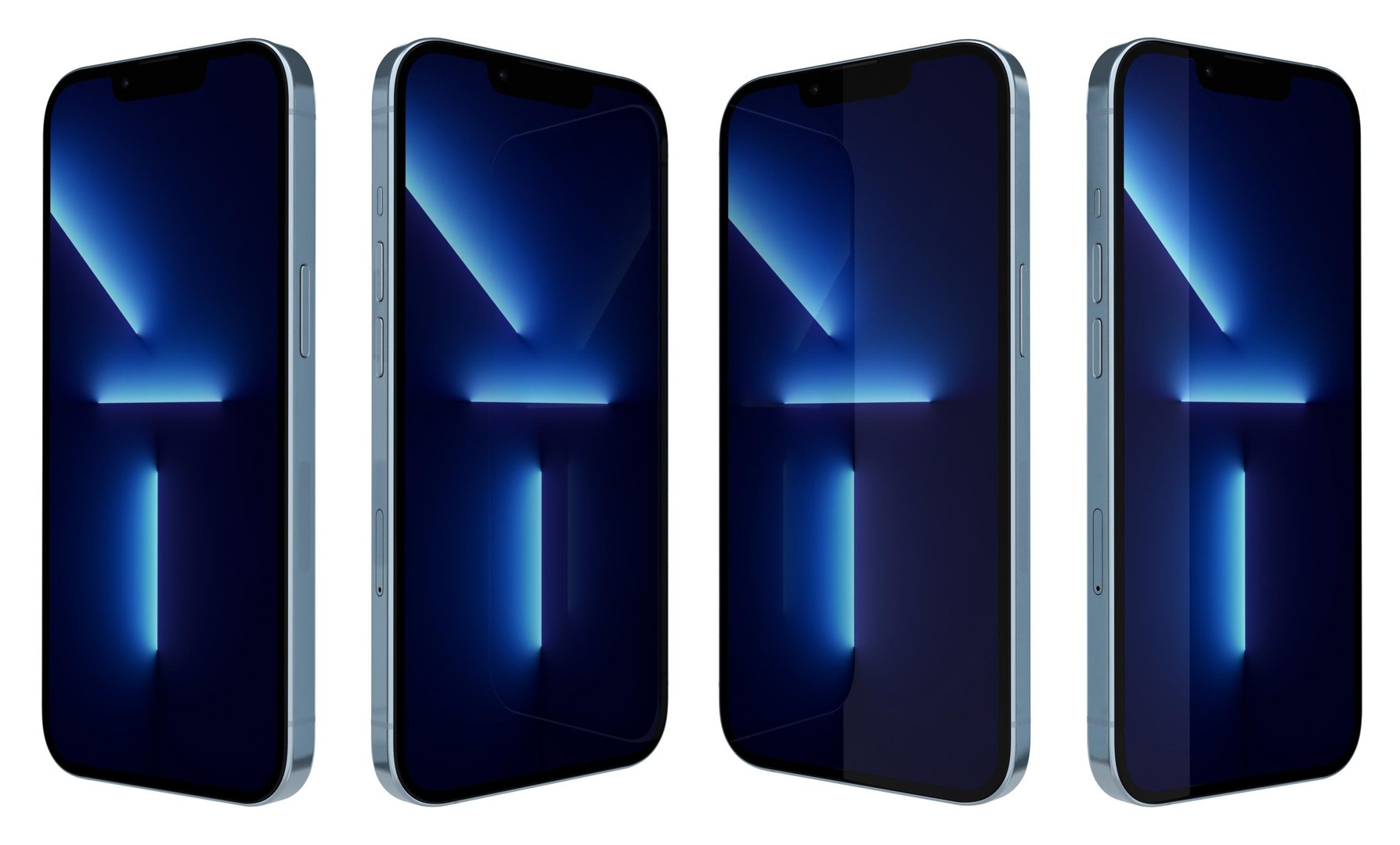 3D Apple IPhone 13 Pro Max Pacific Blue - TurboSquid 1795784