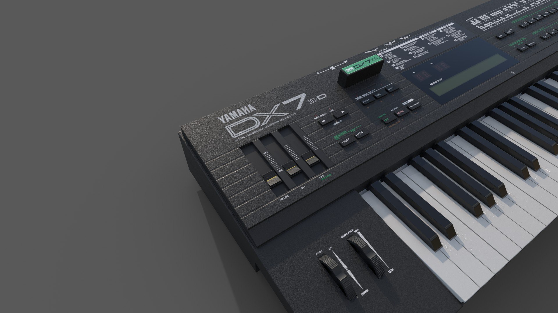 Yamaha DX7 3D Model - TurboSquid 2387546
