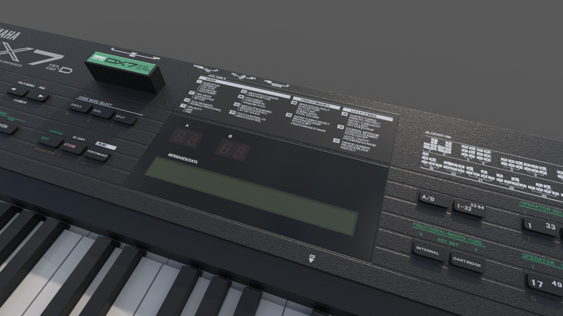 Yamaha DX7 3D Model - TurboSquid 2387546