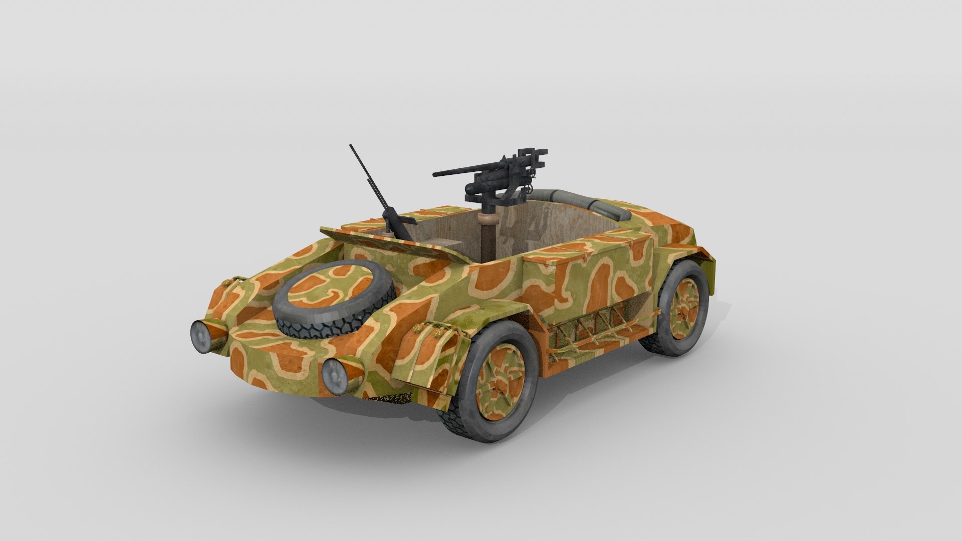 3D Italian Anti-tank Car - TurboSquid 1242005