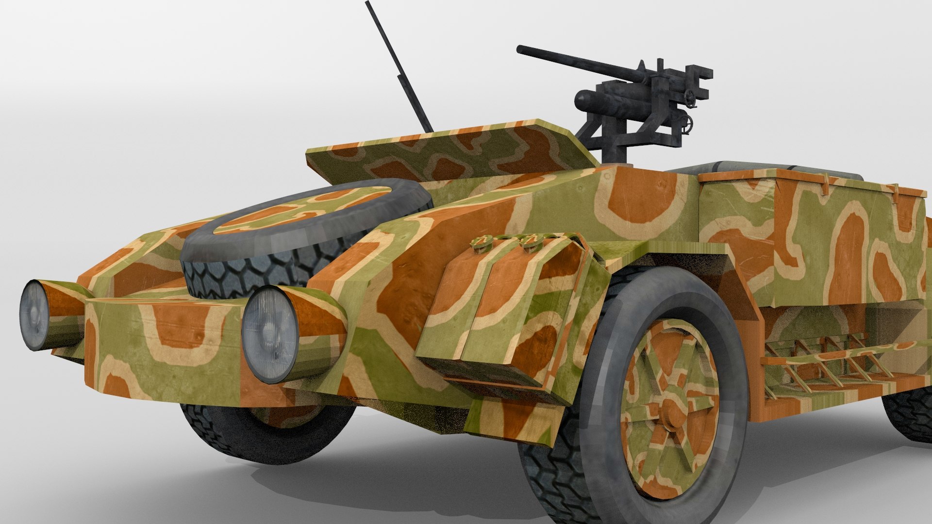 3D Italian Anti-tank Car - TurboSquid 1242005