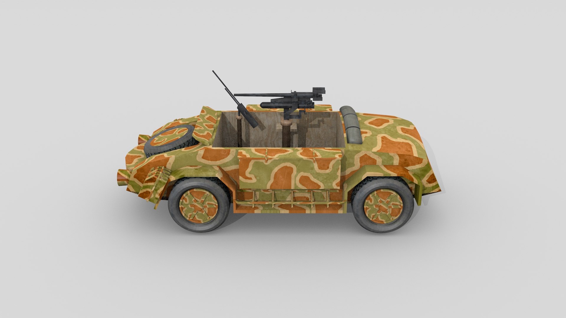 3D Italian Anti-tank Car - TurboSquid 1242005