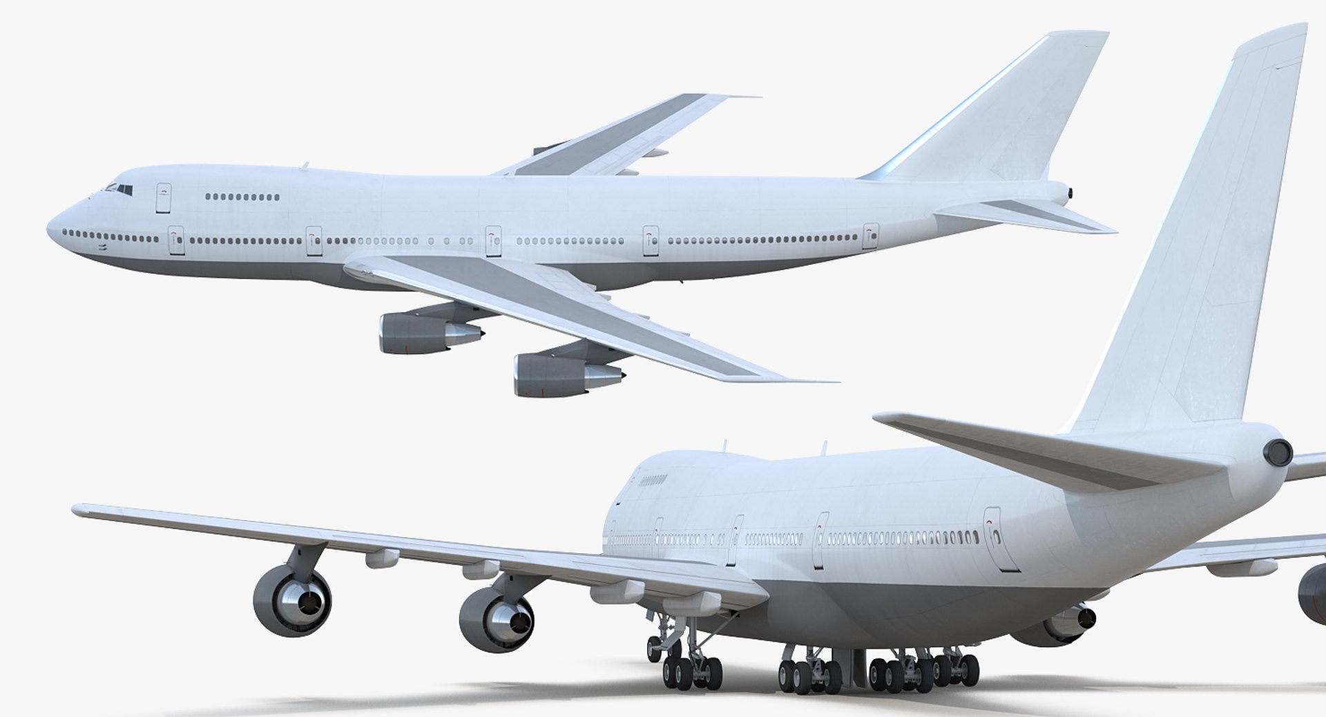 3D model boeing 747-200b generic rigged - TurboSquid 1229312