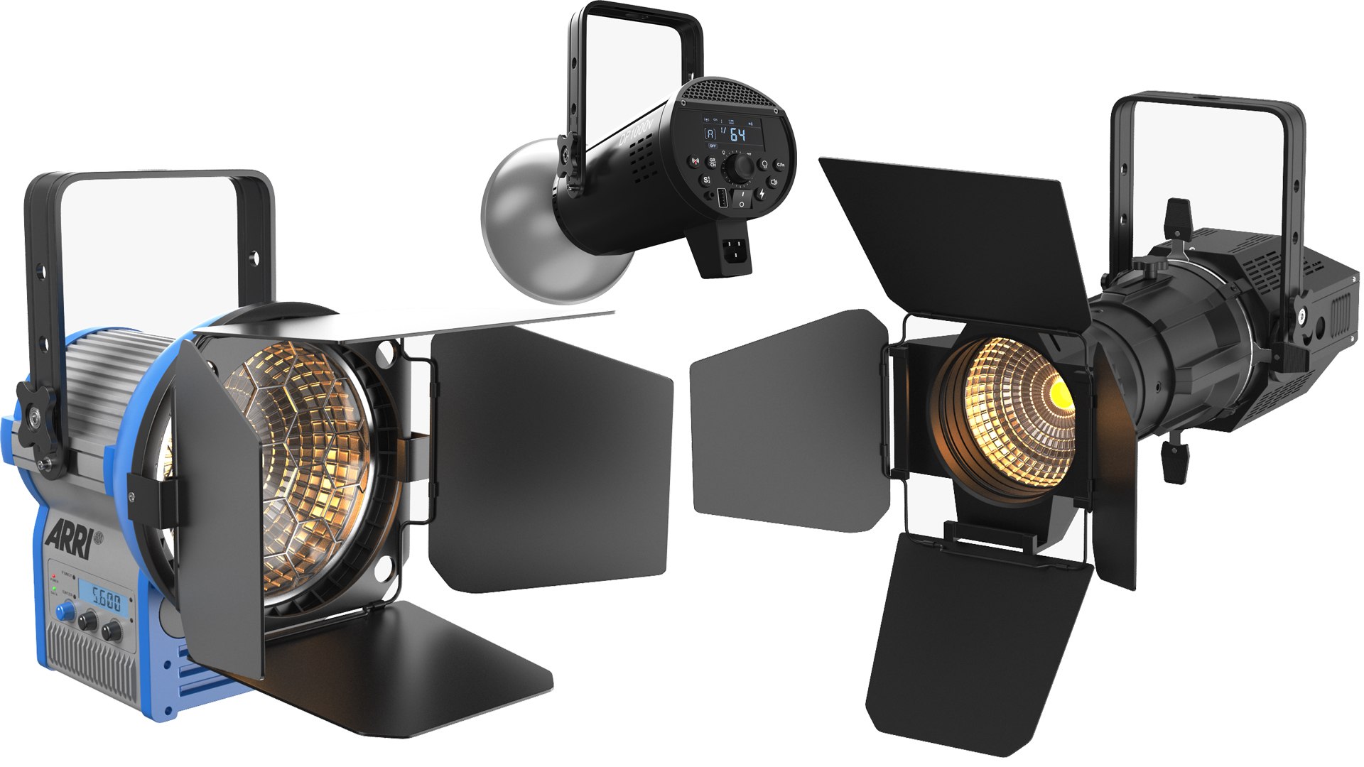 Three Detailed Stage Lights 02 3D - TurboSquid 2320978
