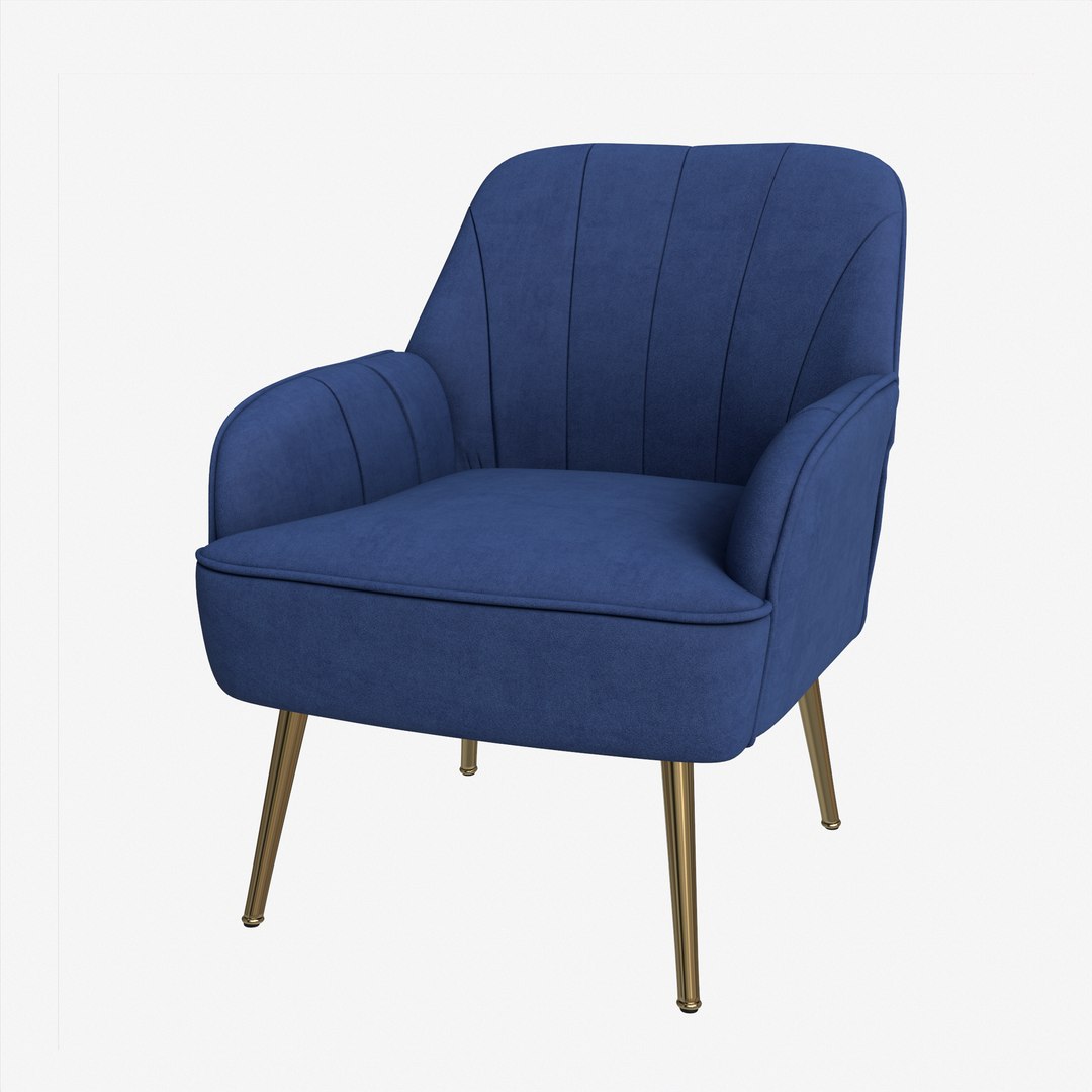 Everly Quinn Upholstered Armchair 3D Model - TurboSquid 2094243