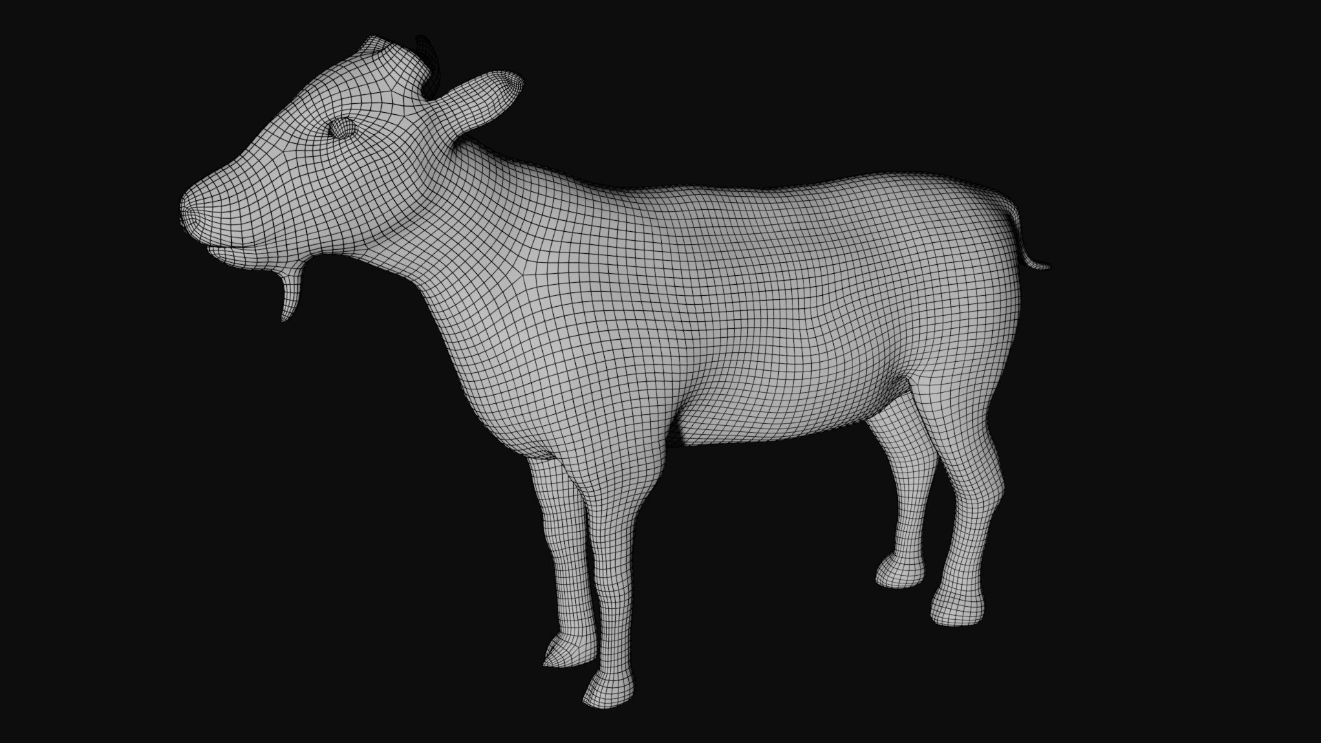 Fully rigged goat 3D model - TurboSquid 1697435