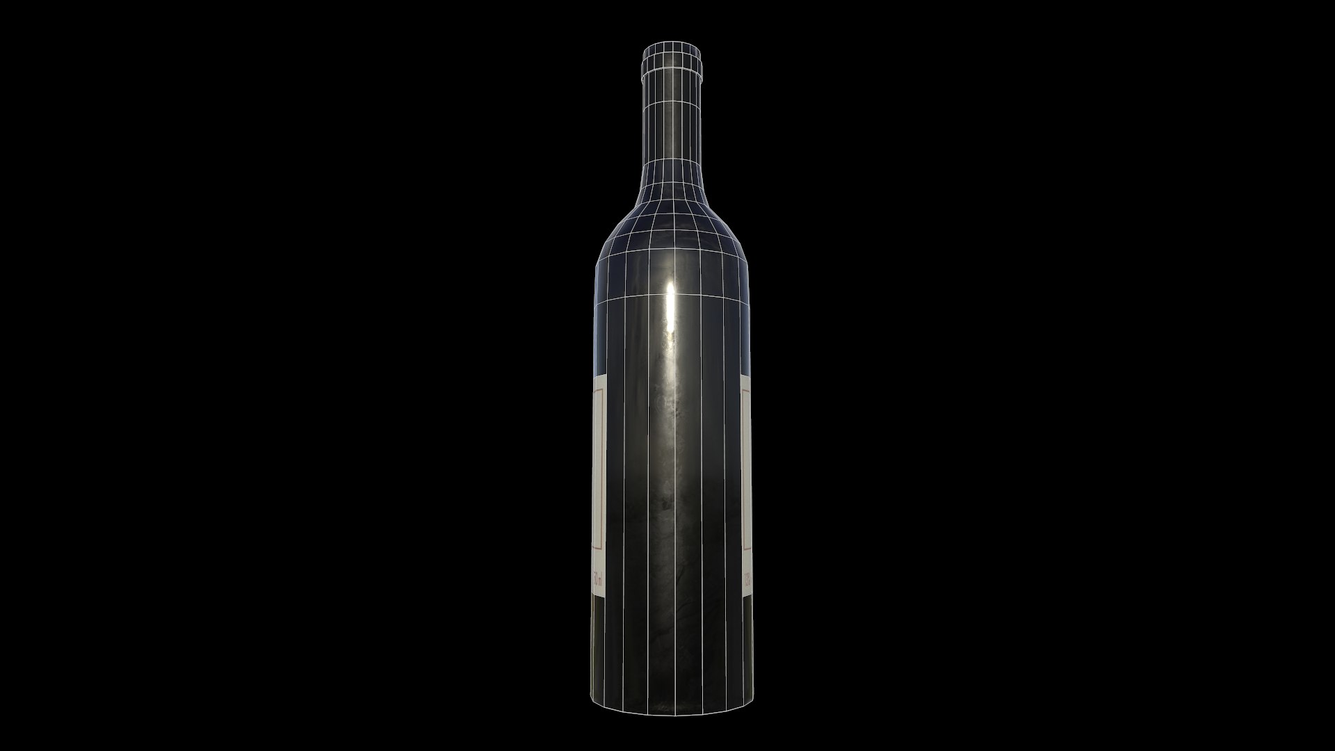 3D bottle wine model - TurboSquid 1307369