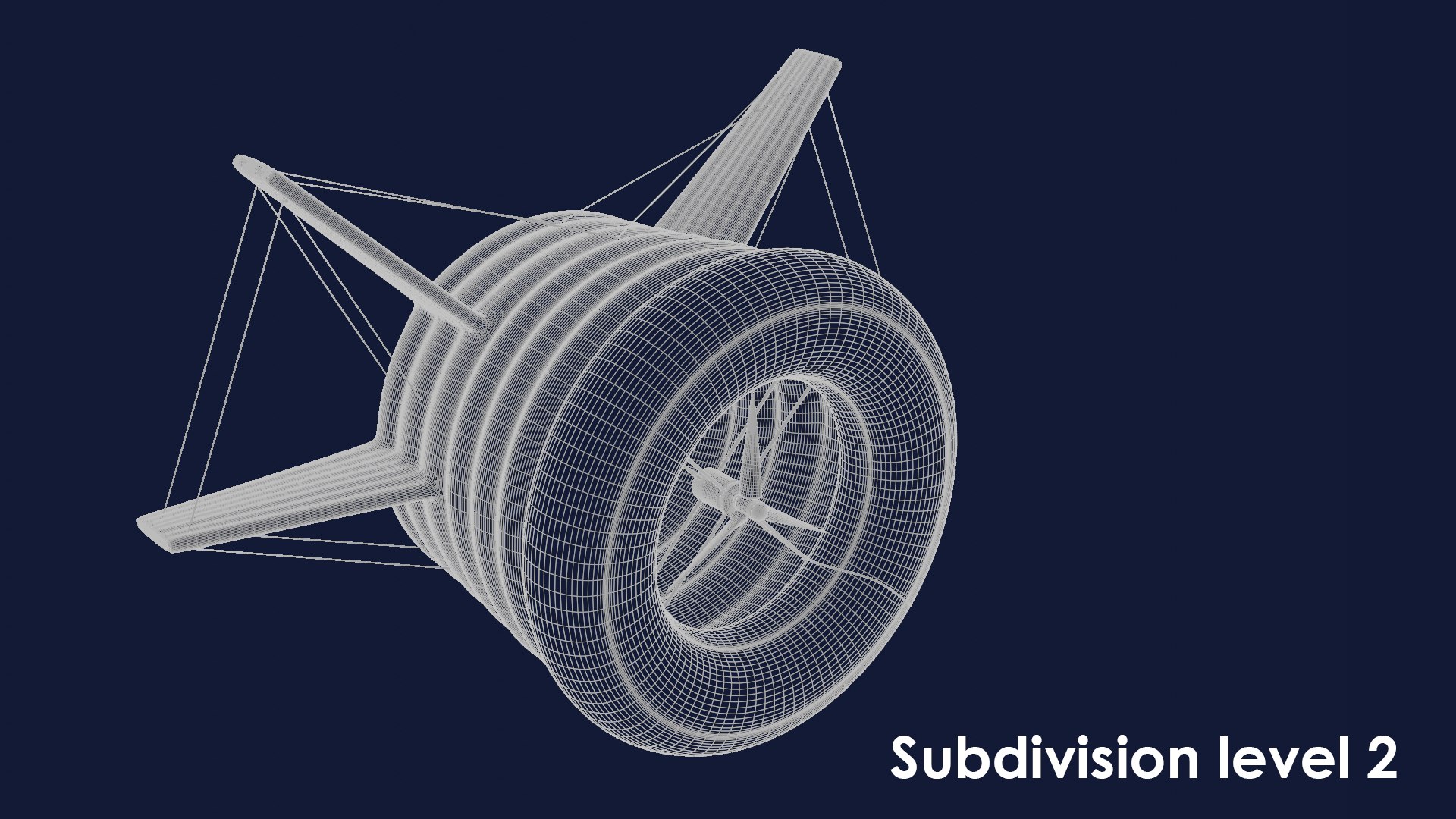 3D Airborne Wind Turbine - TurboSquid 2148108
