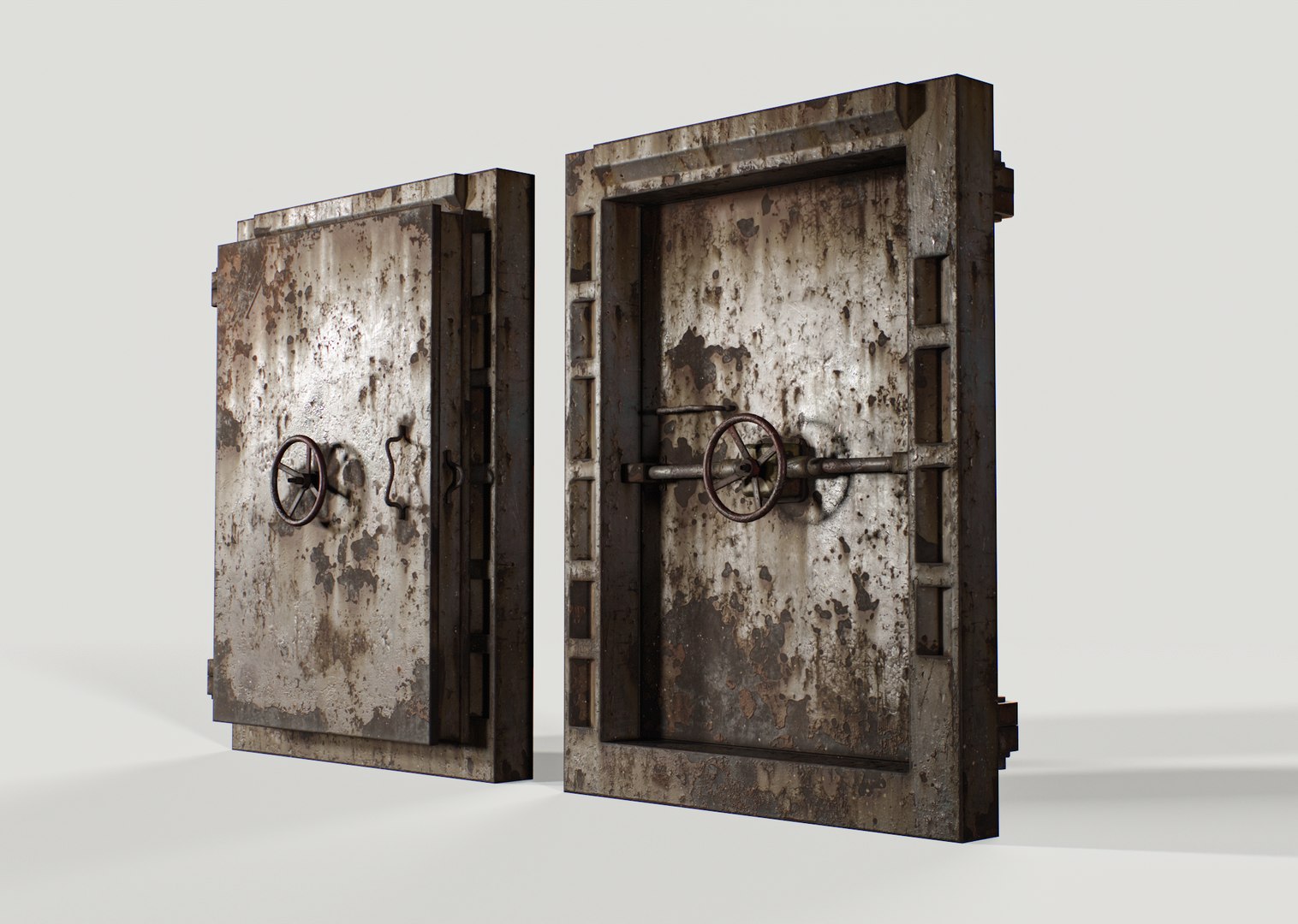 Bunker Door Pbr Lowpoly Bunker Gate 09 3D Model - TurboSquid 2093280