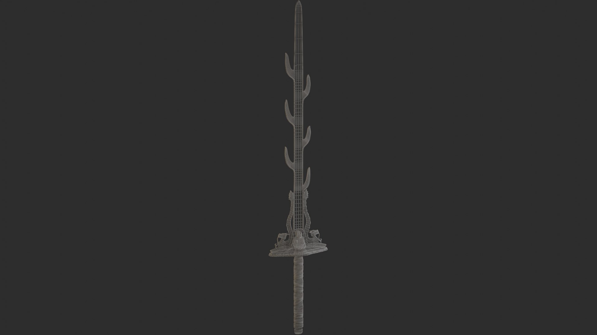 3D 7 branched sword Shichishito lowpoly-8394 - TurboSquid 1900934