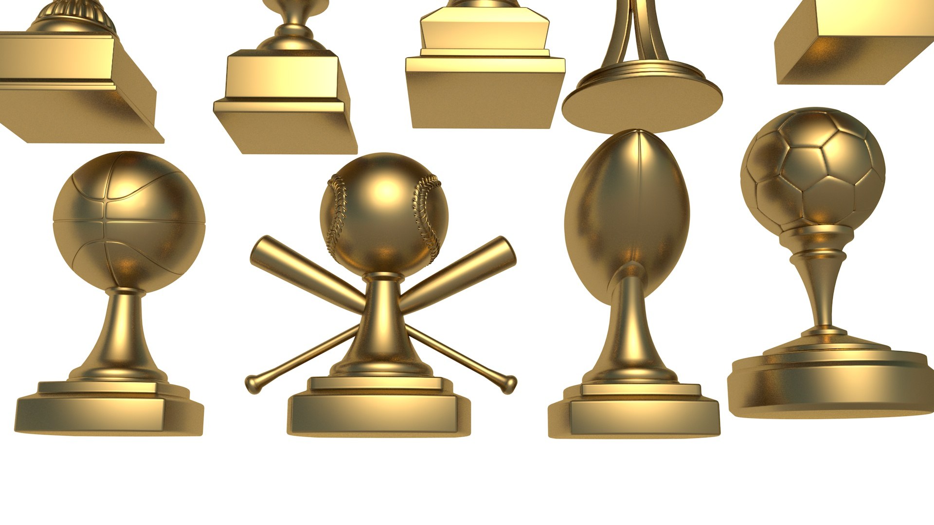 3D Winner Cups Set Model - TurboSquid 1919390