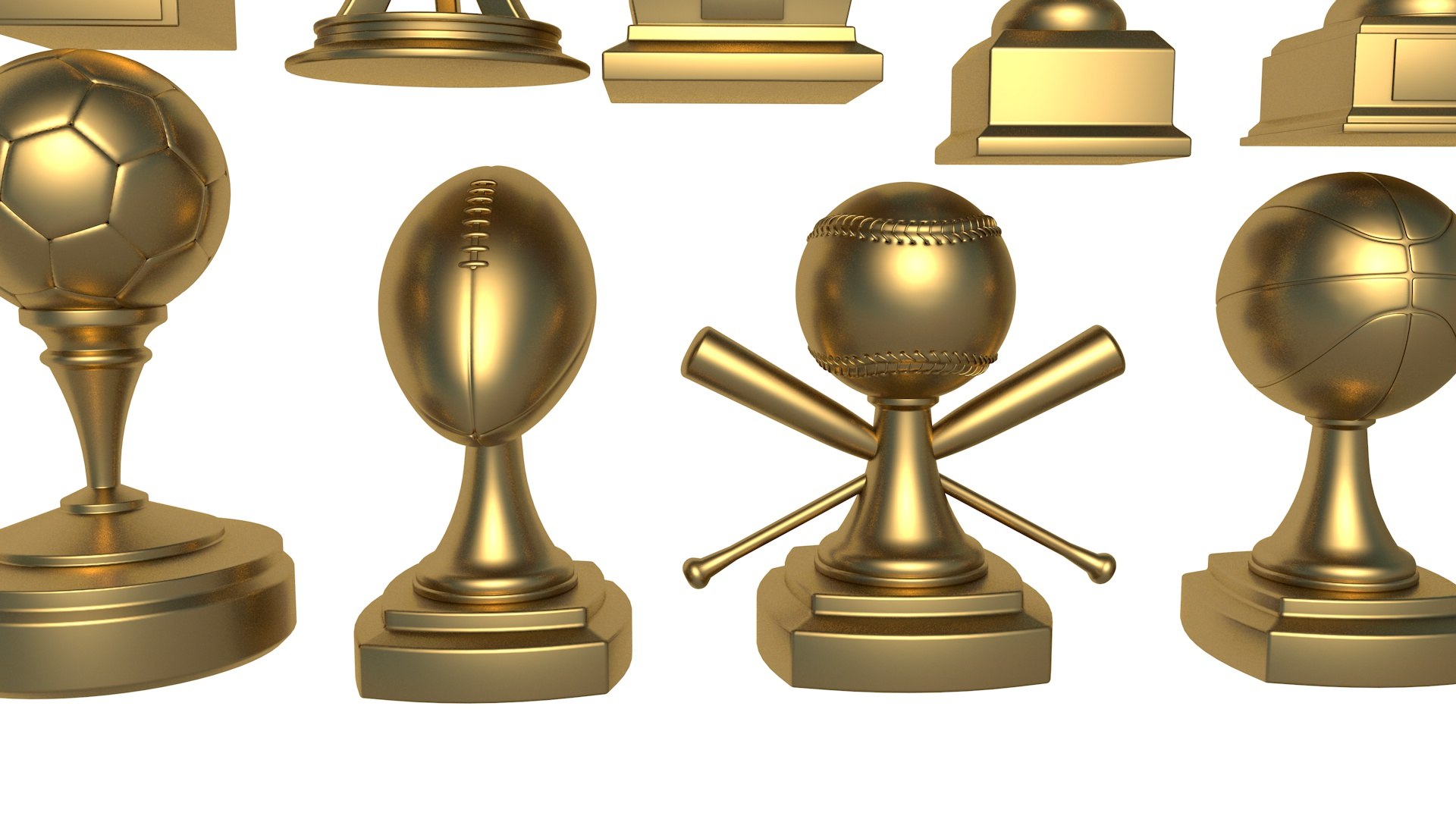 3D Winner Cups Set Model - TurboSquid 1919390