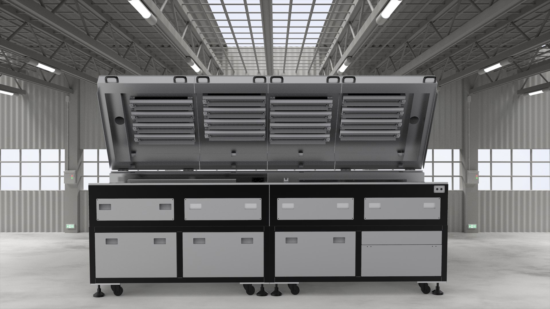 3D Infrared Heat Curing Furnace Model - TurboSquid 2254897