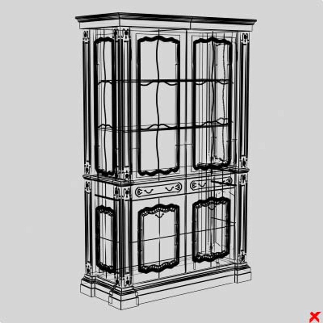 3d cabinet display model
