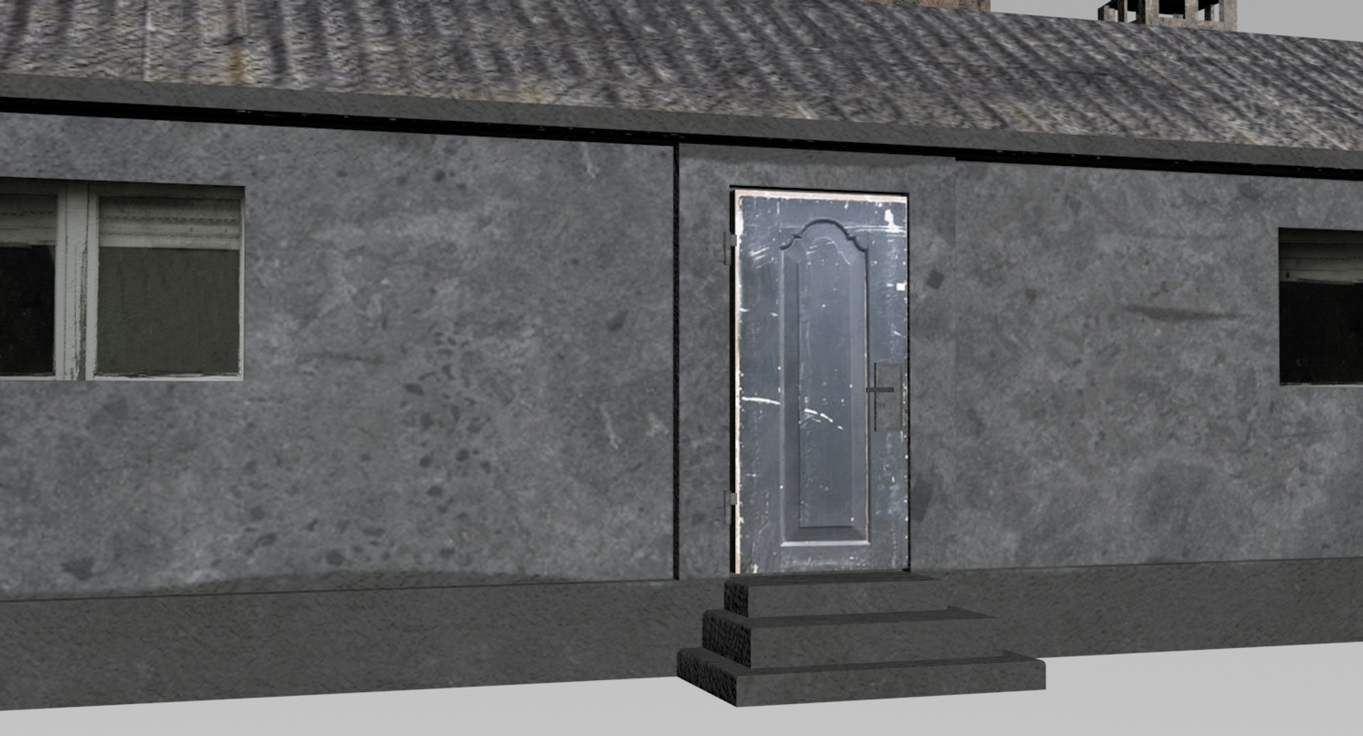 3d Stone Hovel Model