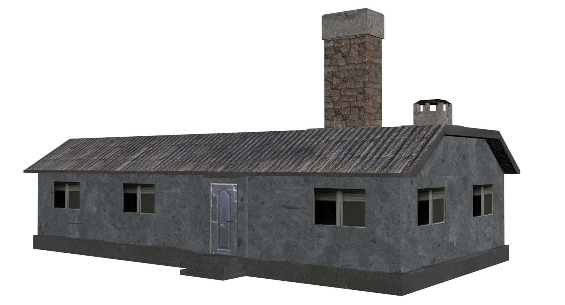 3d Stone Hovel Model