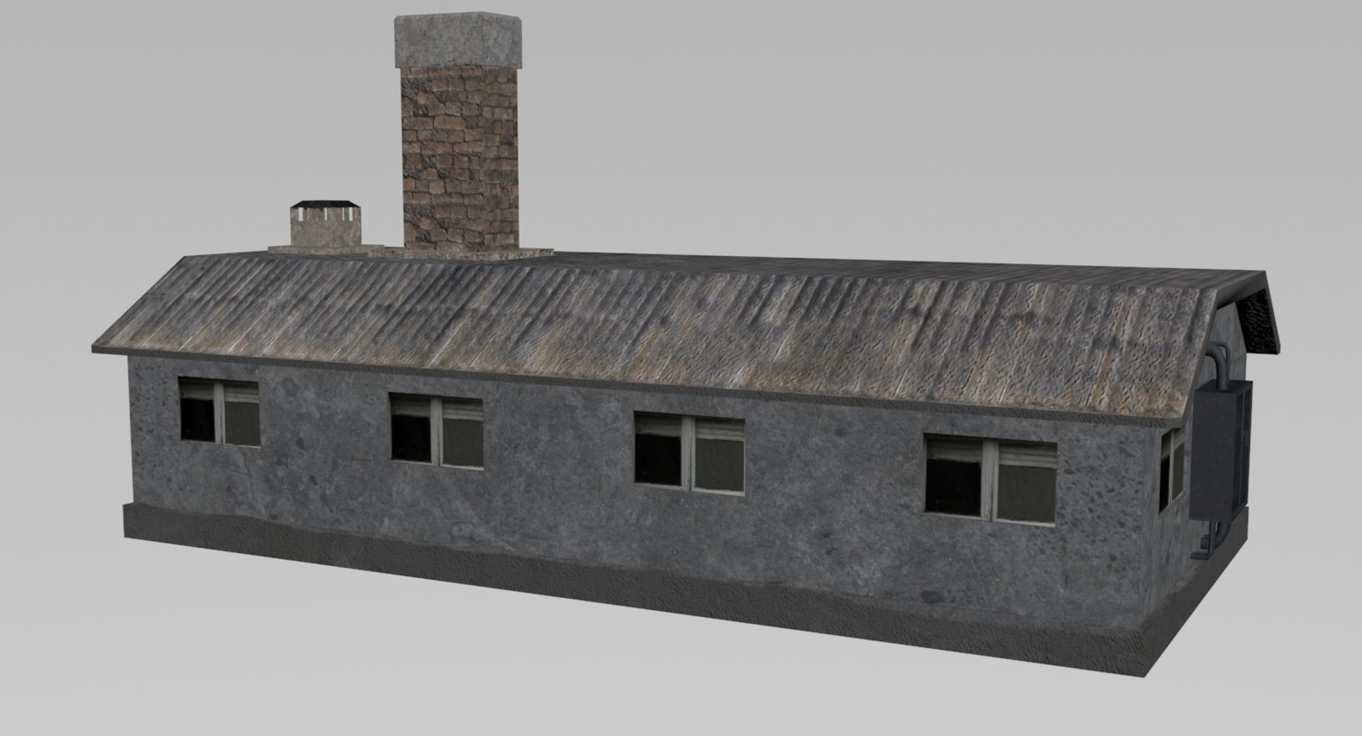 3d Stone Hovel Model