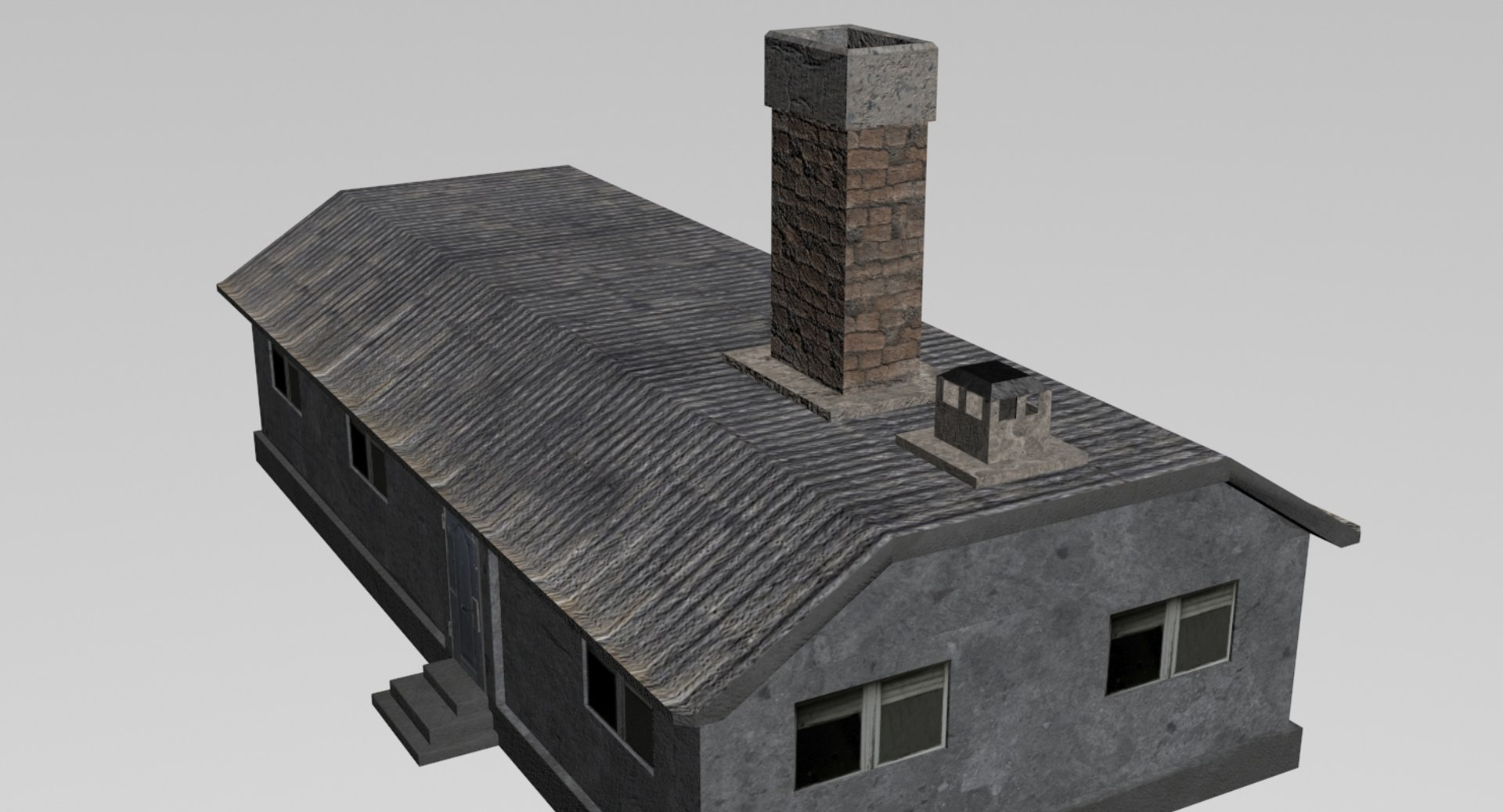 3d Stone Hovel Model