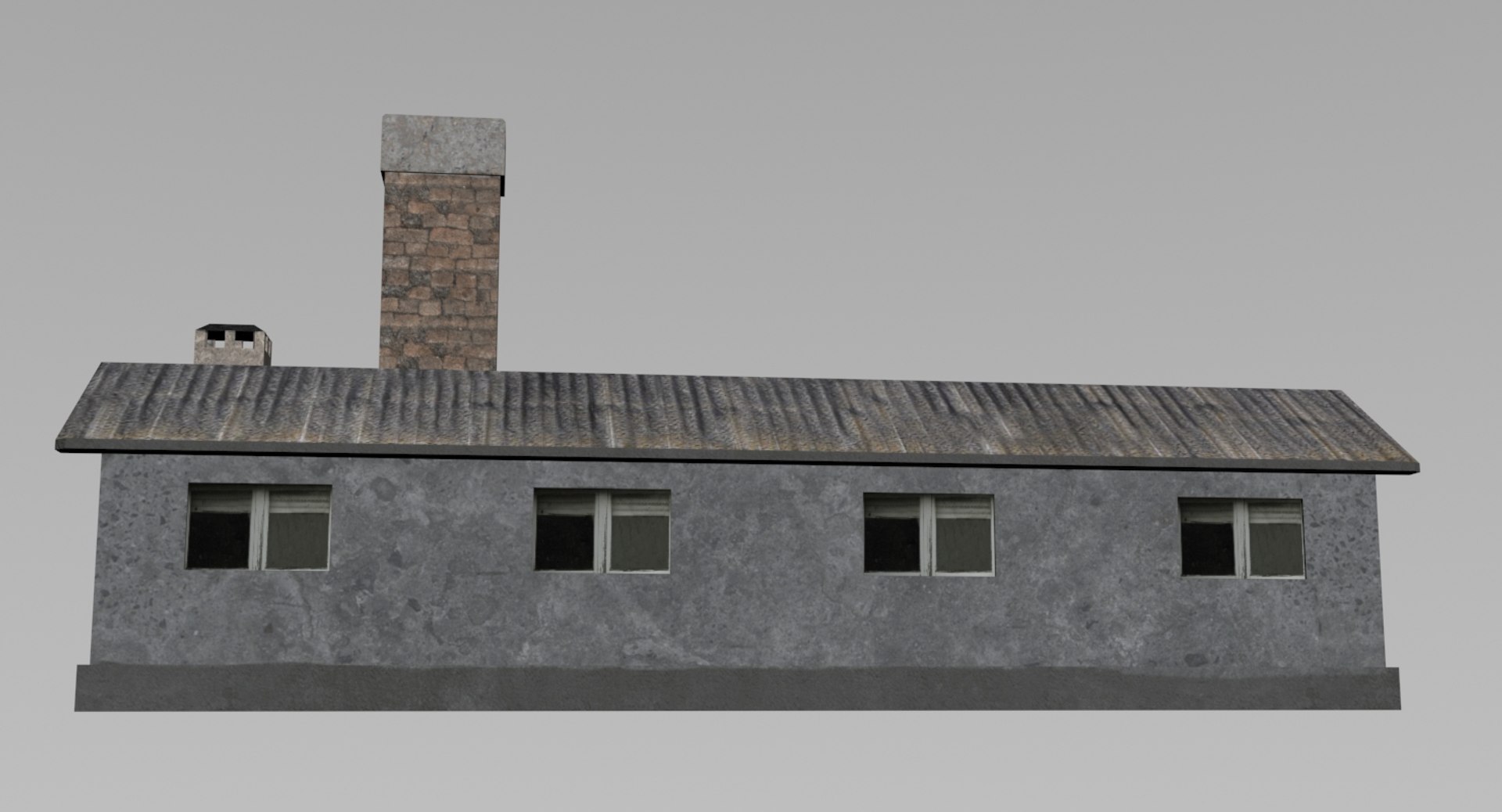 3d Stone Hovel Model