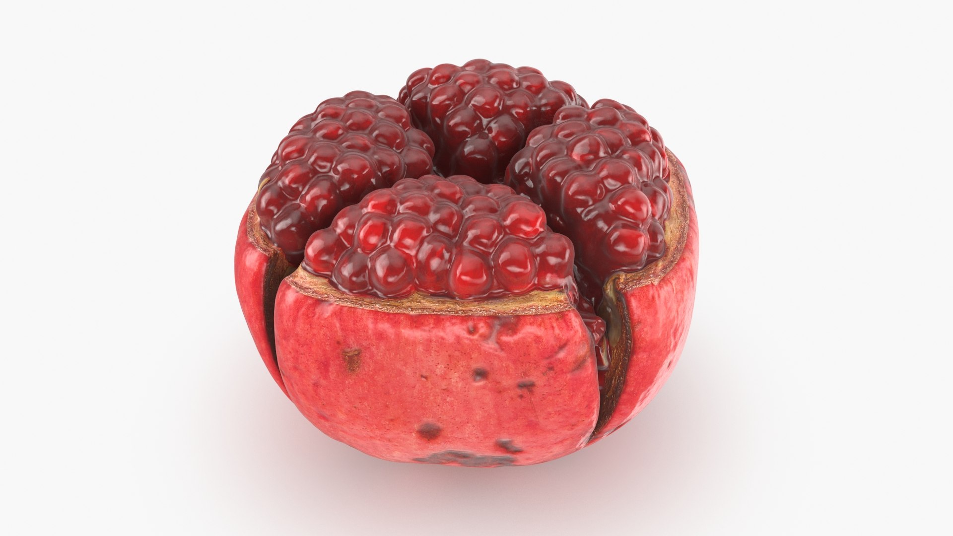 Split Open Pomegranate Fruit 3D - TurboSquid 1969865