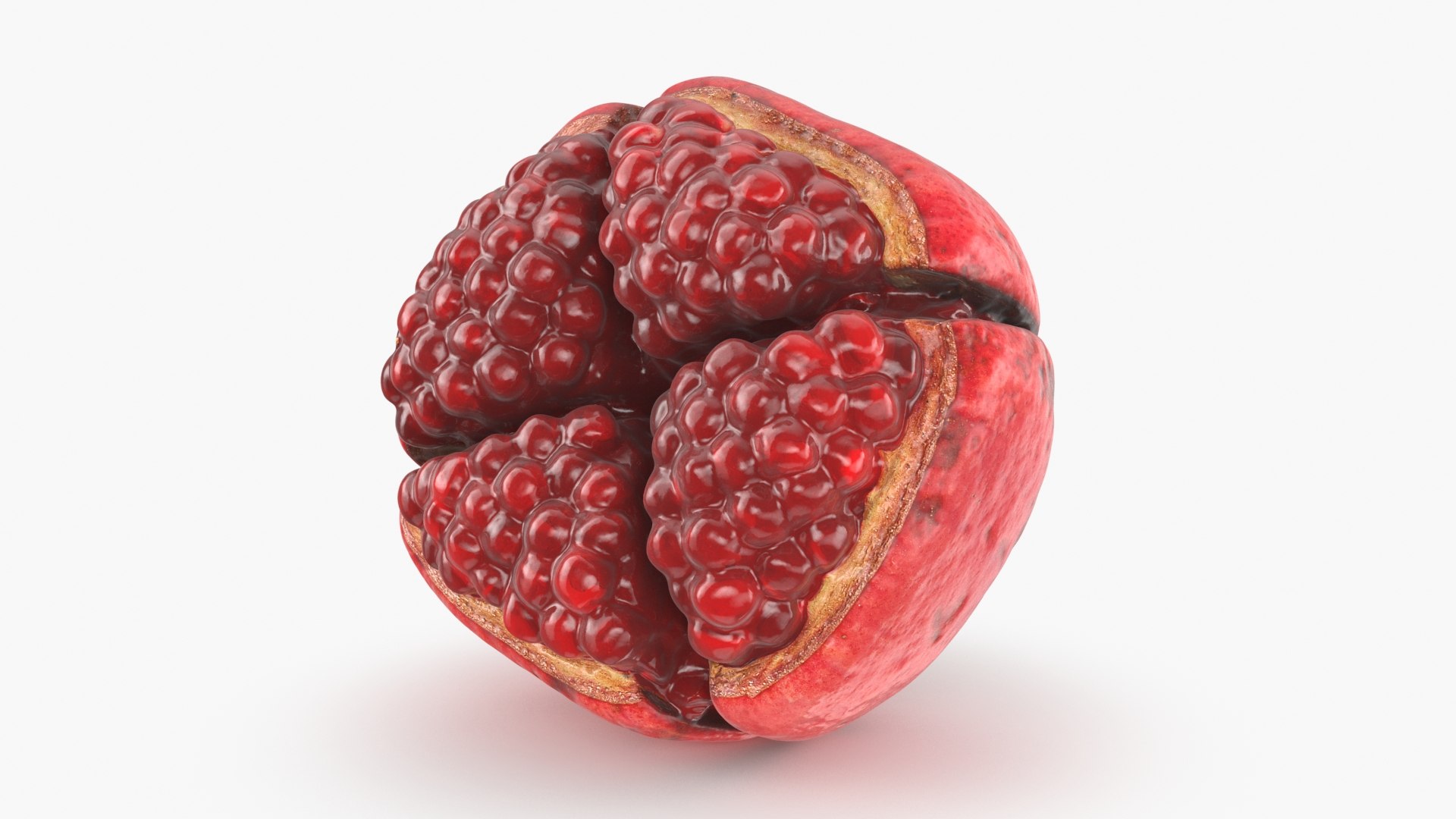 Split Open Pomegranate Fruit 3D - TurboSquid 1969865