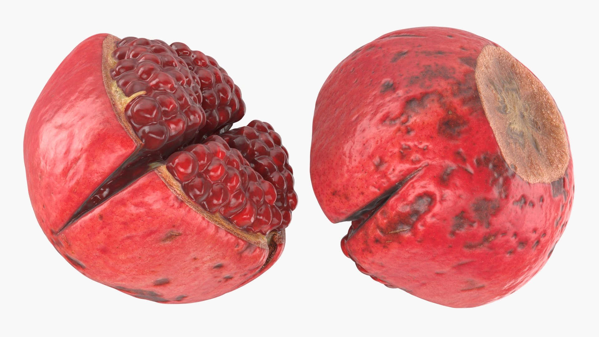Split Open Pomegranate Fruit 3D - TurboSquid 1969865