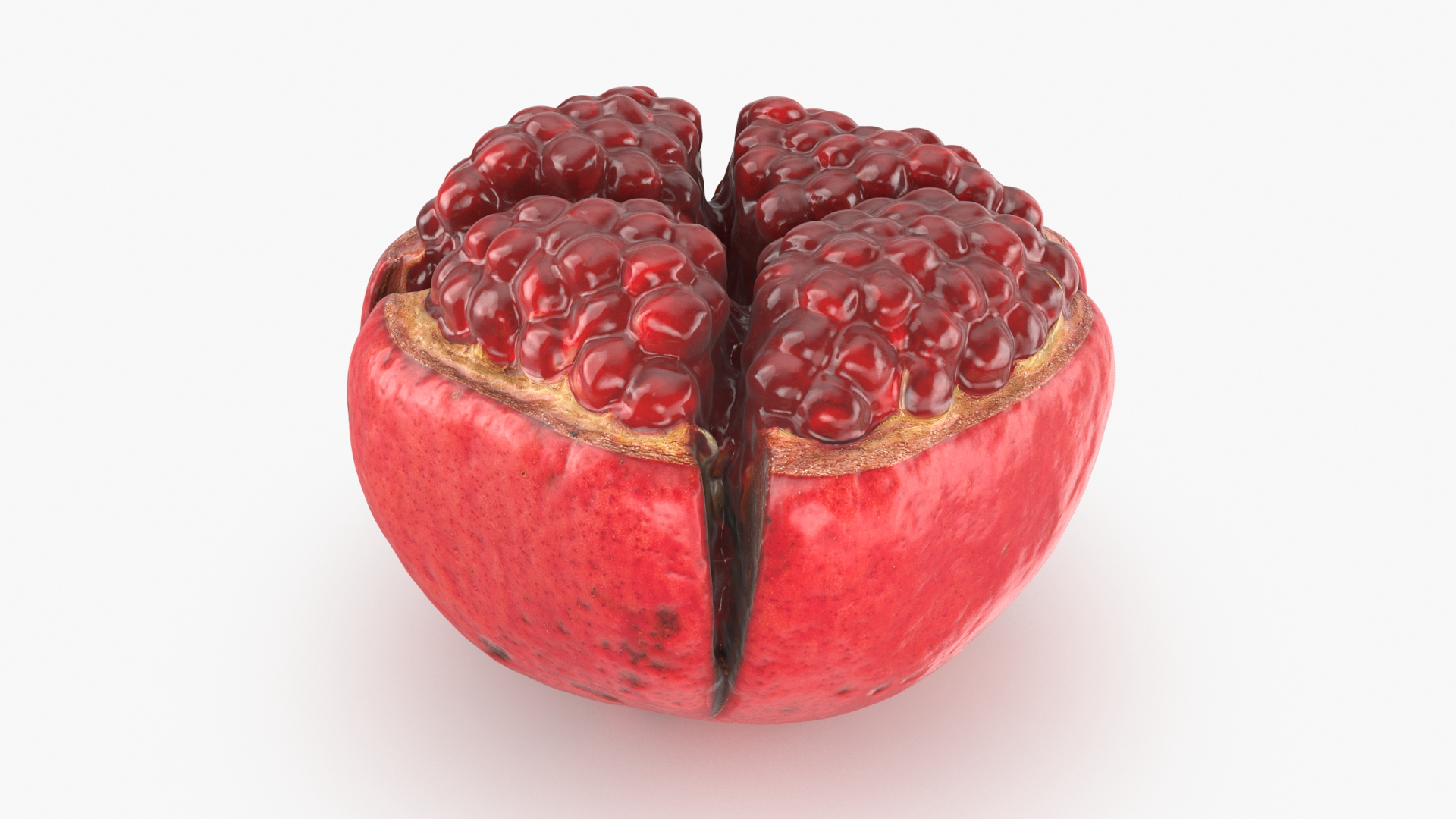 Split Open Pomegranate Fruit 3D - TurboSquid 1969865