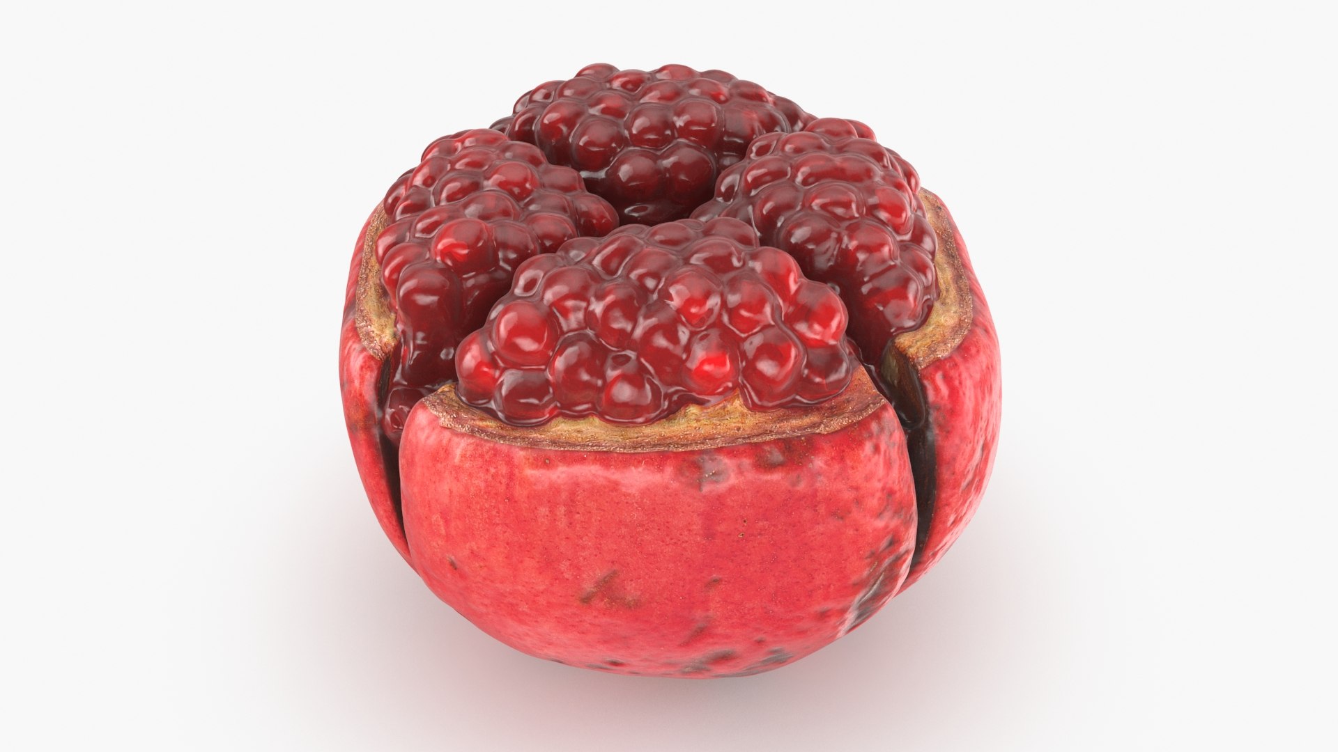 Split Open Pomegranate Fruit 3D - TurboSquid 1969865