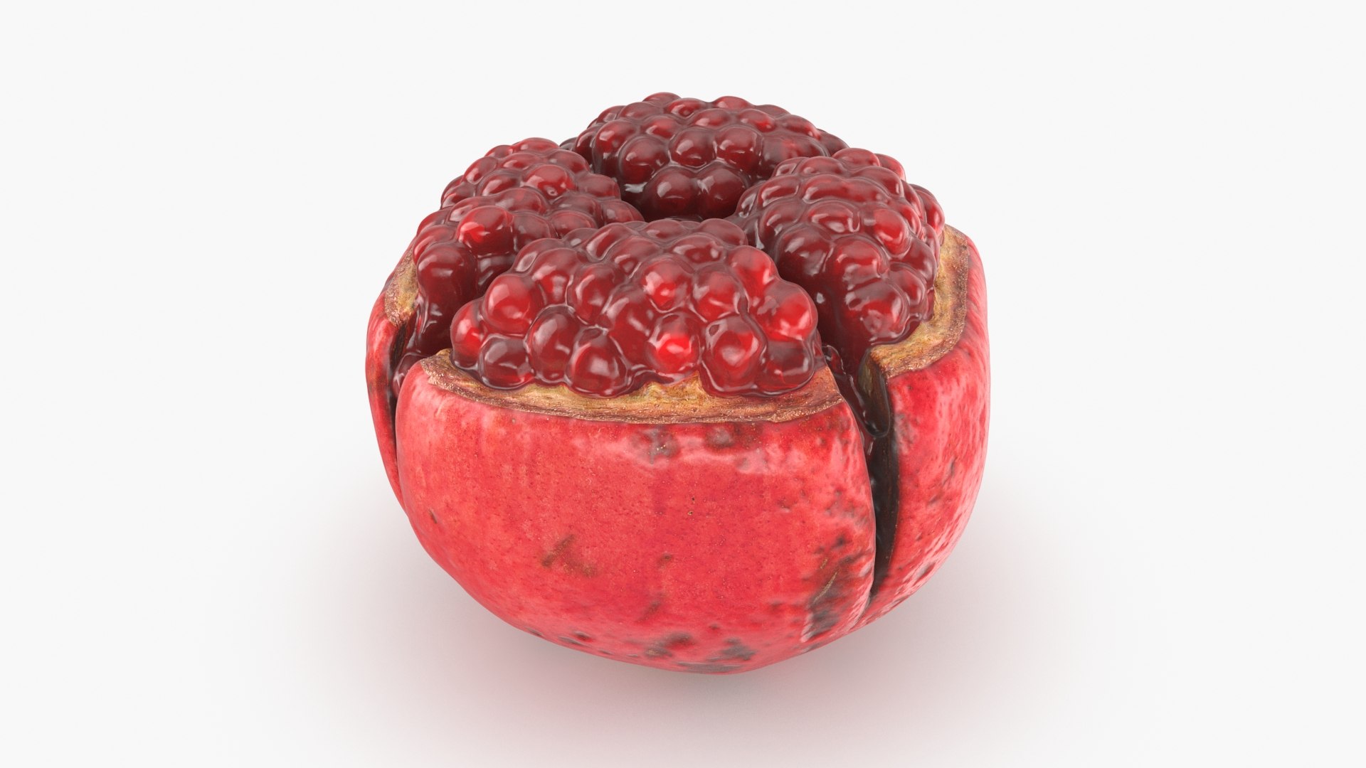 Split Open Pomegranate Fruit 3D - TurboSquid 1969865