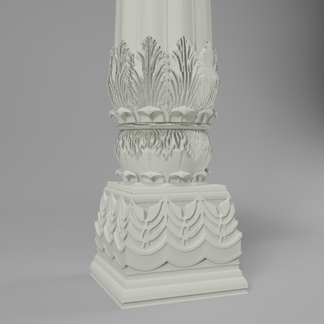 pillar indian 3d max