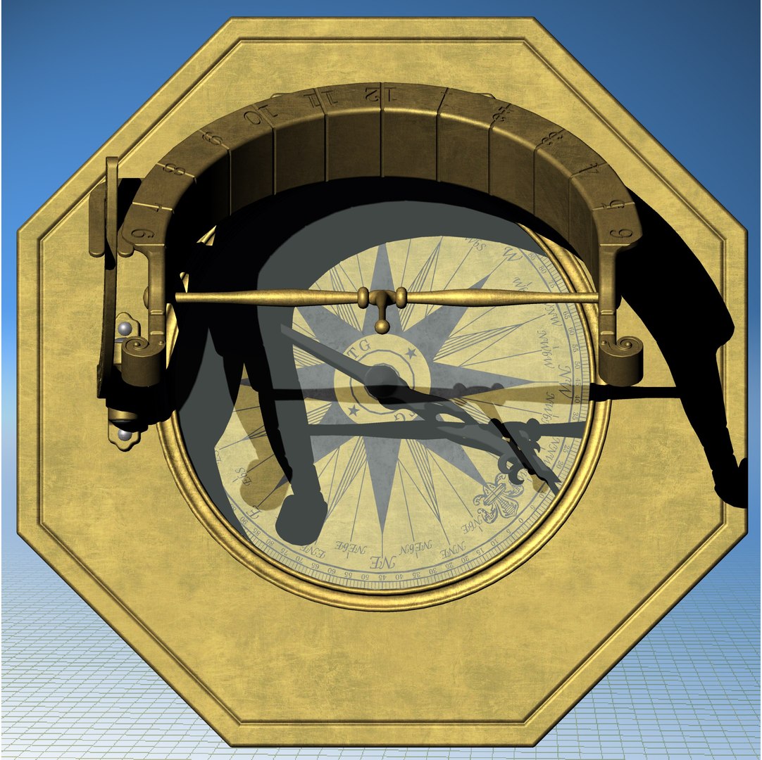 3D Vintage Brass Universal Octagonal - TurboSquid 1401345