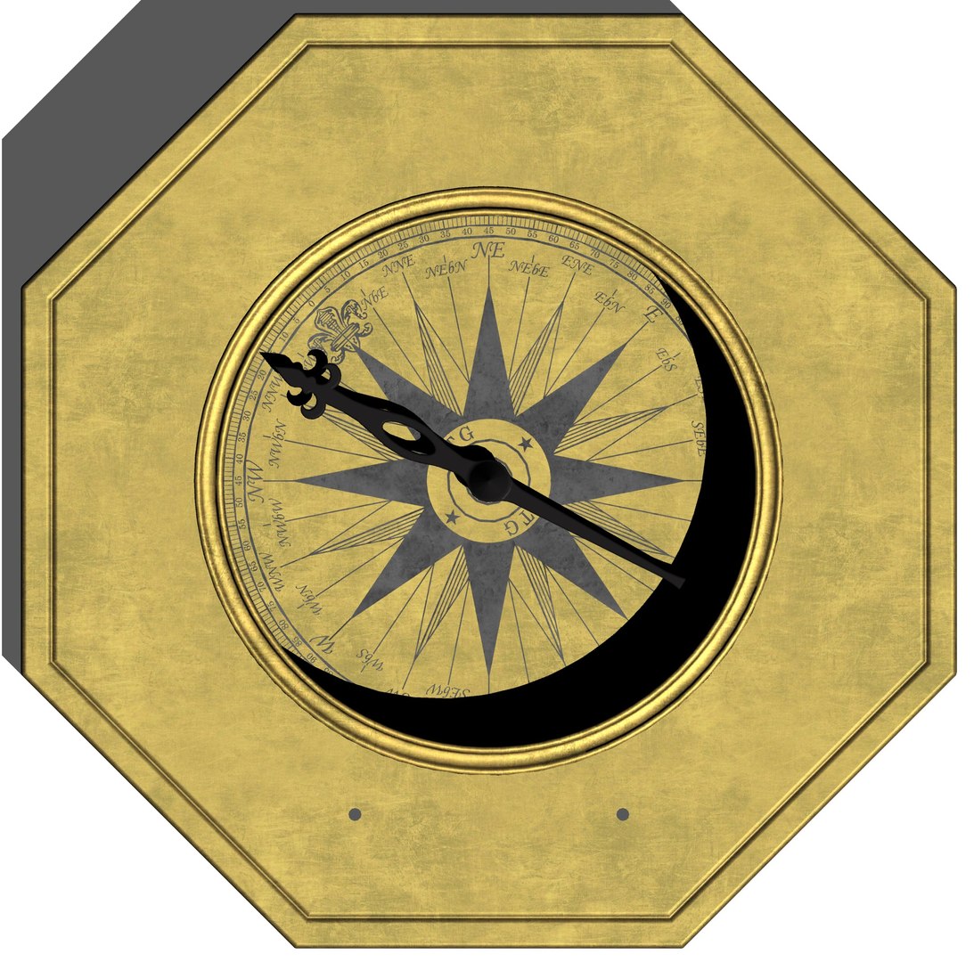 3D Vintage Brass Universal Octagonal - TurboSquid 1401345