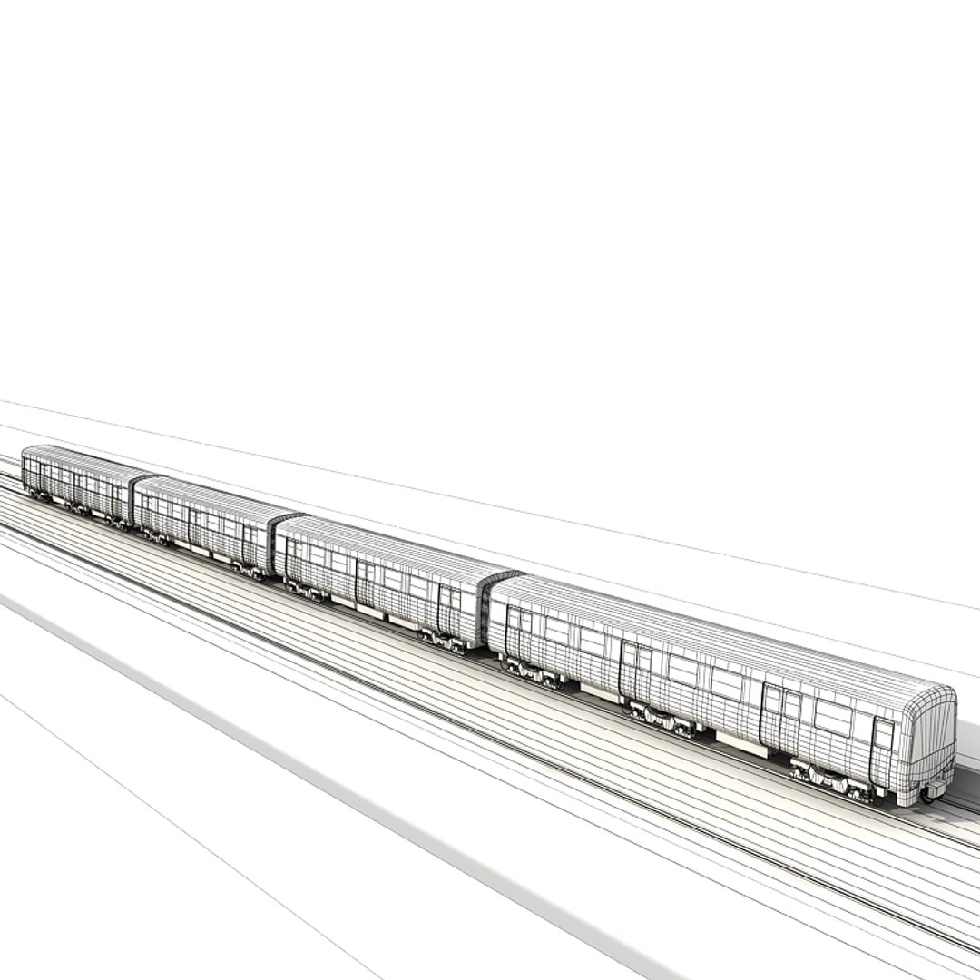 3d Model Metro Train
