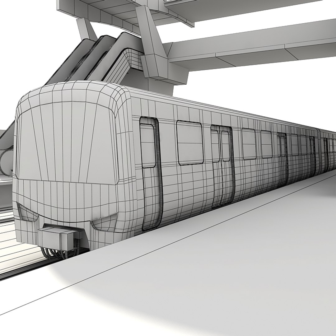 3d Model Metro Train