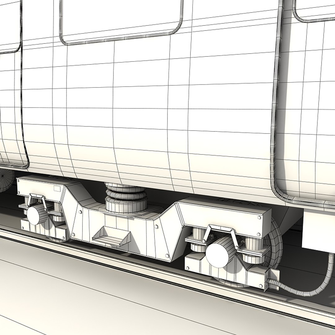 3d Model Metro Train