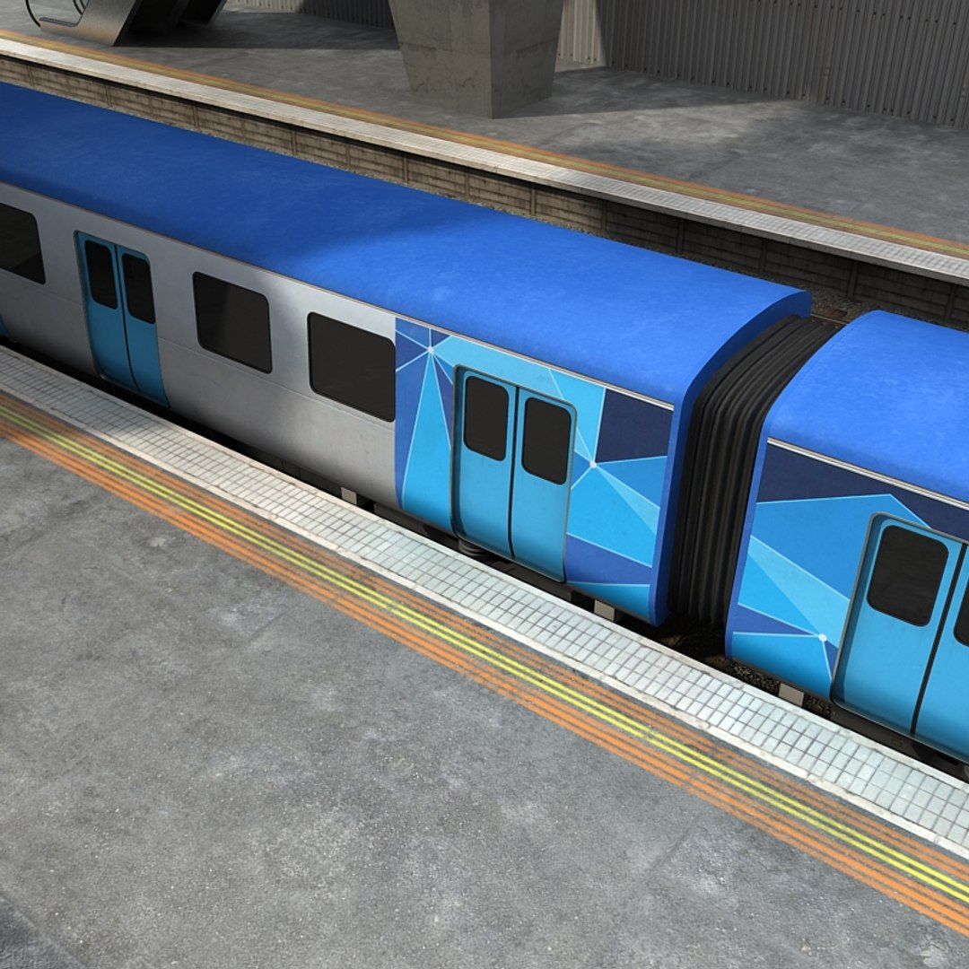 3d Model Metro Train