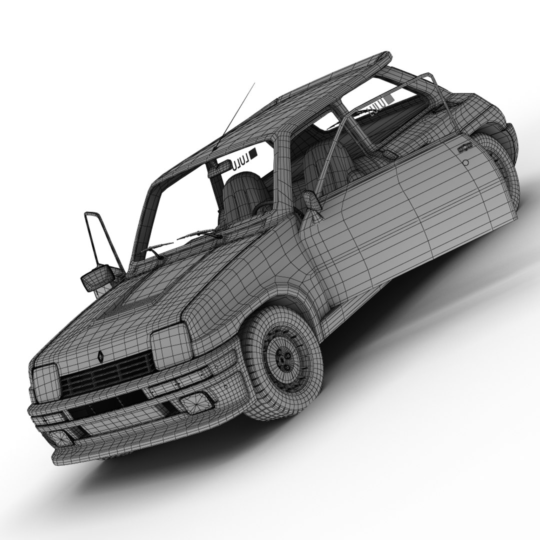 3d Model Of Renault 5 Turbo