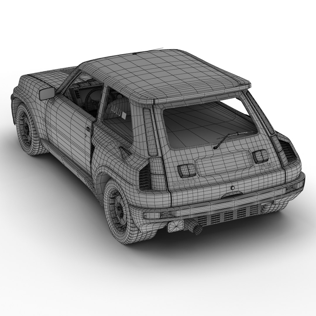 3d Model Of Renault 5 Turbo